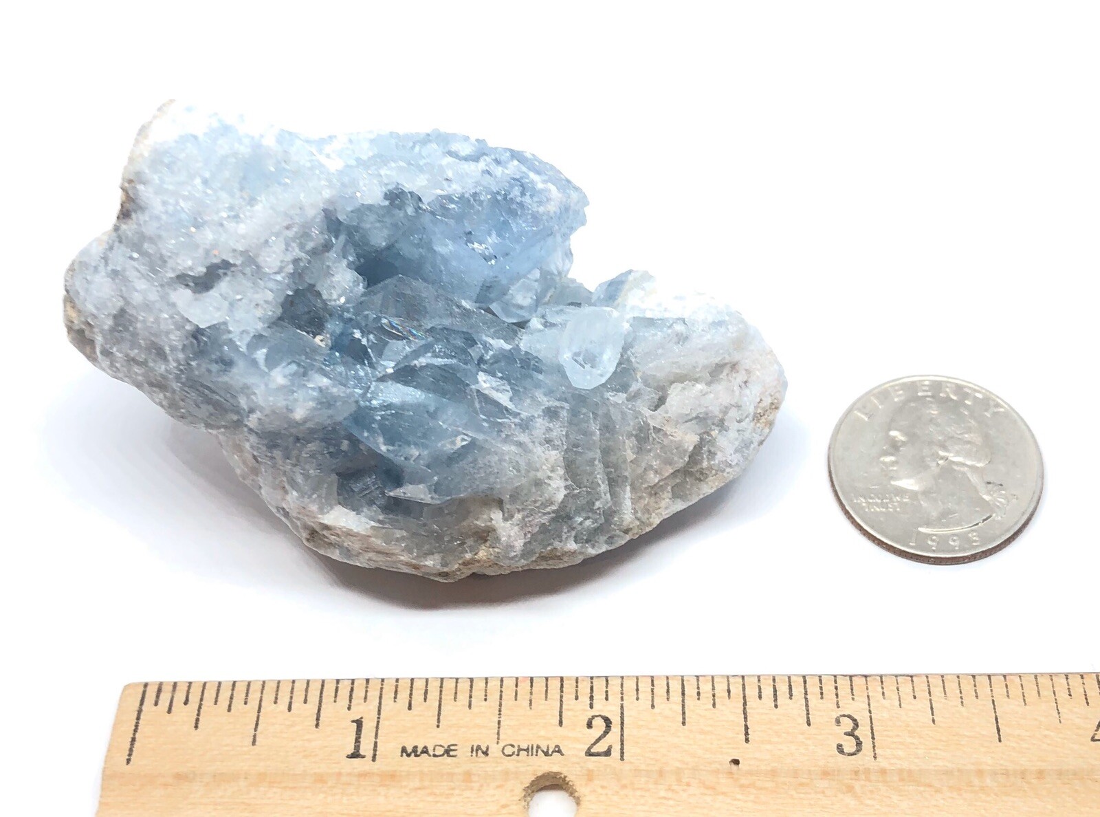 Beautiful Celestite Geode-216g Crystal Aura Feng Shui Reiki | eBay