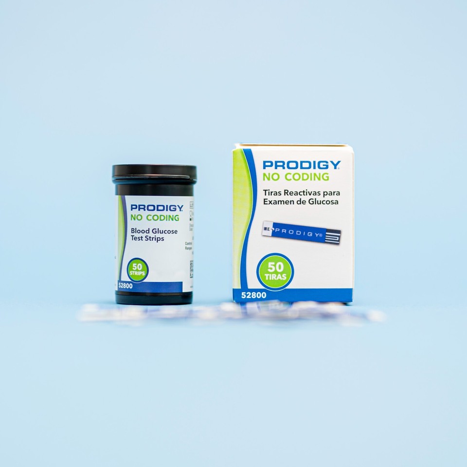 PRODIGY No Coding Blood Glucose Test Strips - 1,000 Strips (52800 ...