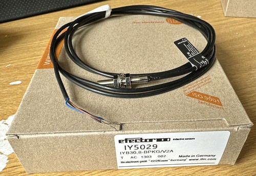 IFM IY5029 Inductive Proximity Sensor Switch M5 DC PNP NO IYB30 8-BPKG ...
