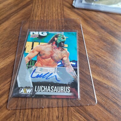 LUCHASAURUS AUTOGRAPH CARD | eBay