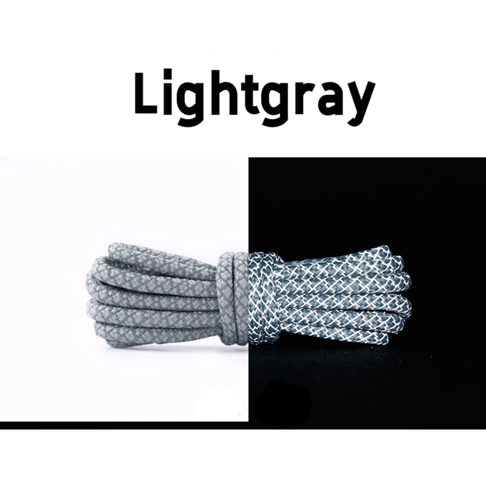 Premium ROUND Reflective SHOE LACES - Sport Sneaker Boot Casual Shoe ...