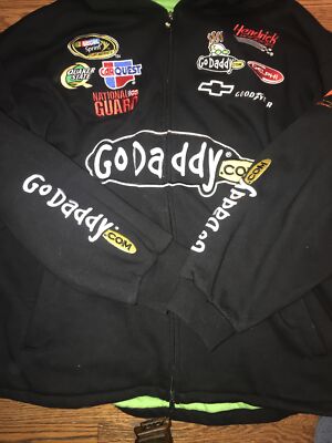 MARK MARTIN GO DADDY.COM NASCAR Jacket CHASE AUTHENTICS Men’s XXL Sewn ...
