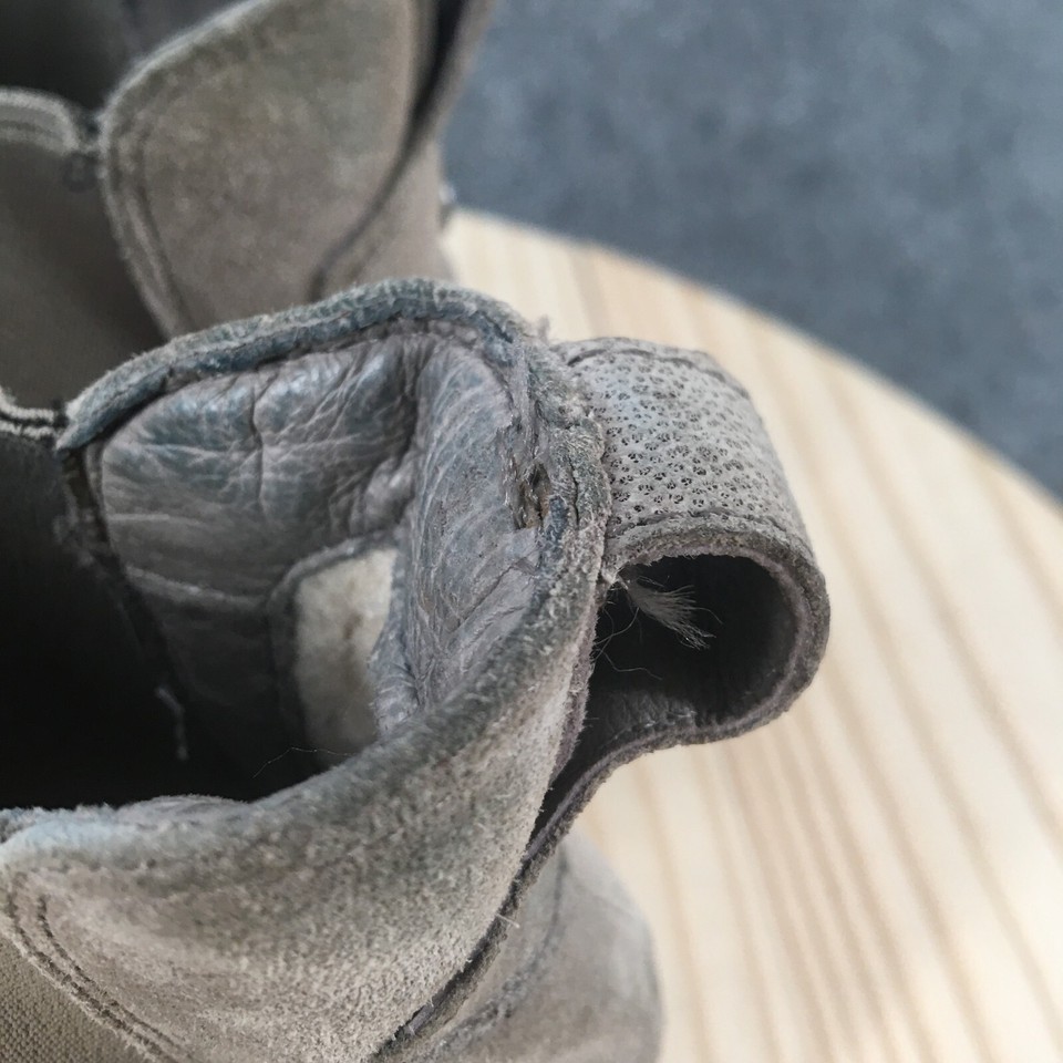 UGG Australia Boots Womens 10 Bonham Chelsea Booties Gray Leather Pull ...