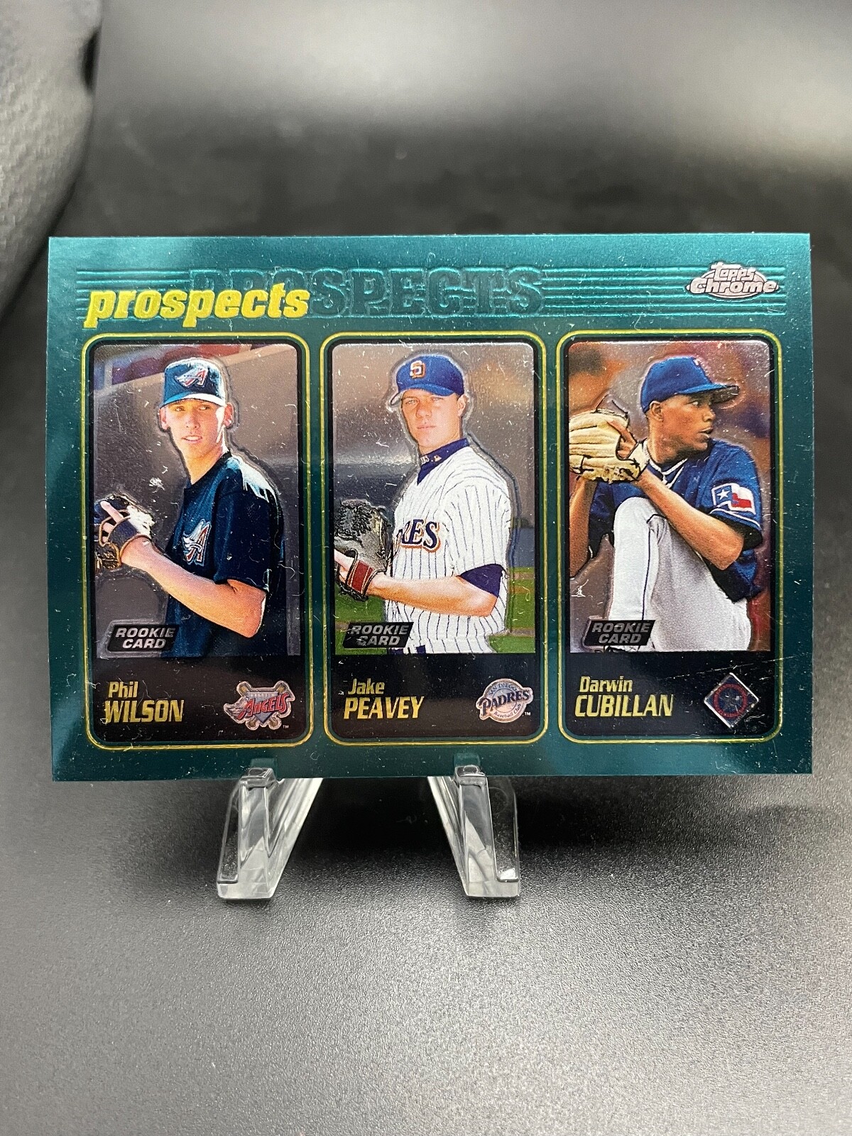 2001 Topps Chrome - #598 Jake Peavy, Phil Wilson, Darwin Cubillan (RC ...