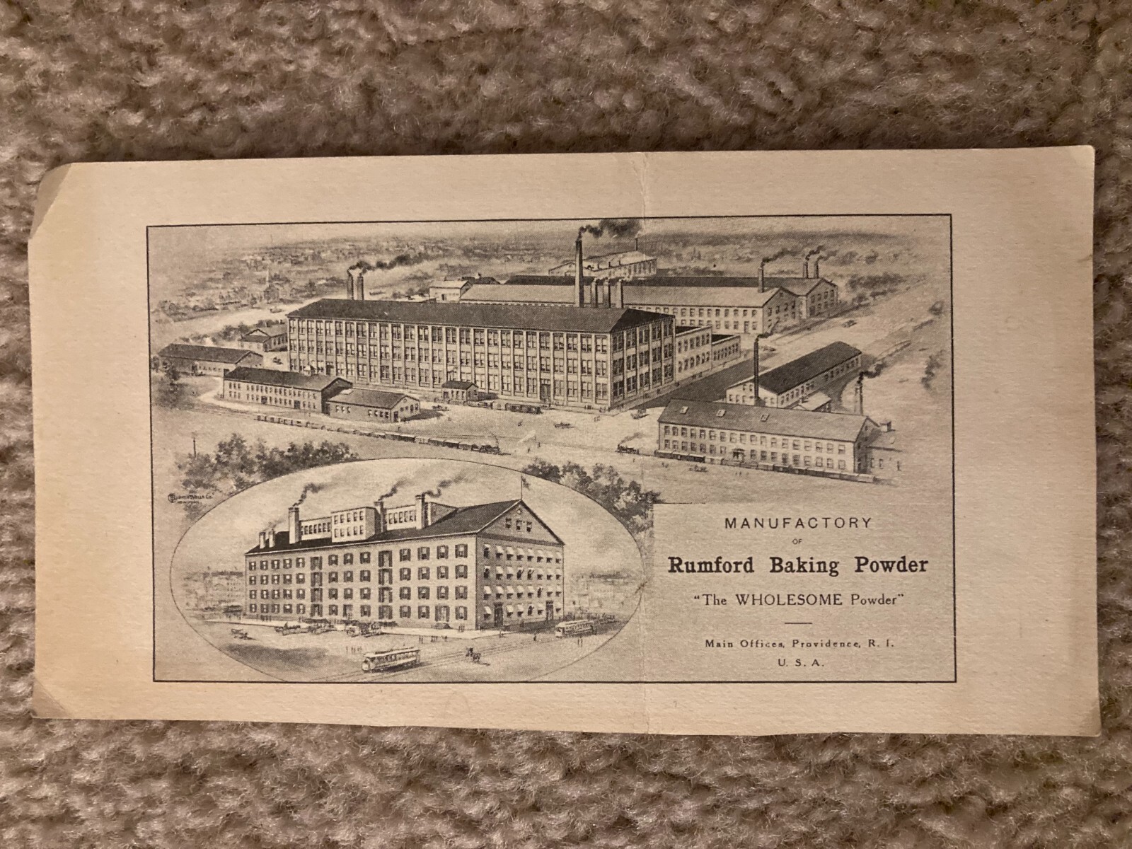 Rumford Baking Powder Providence Rhode Island Victorian Ad Trade Card ...