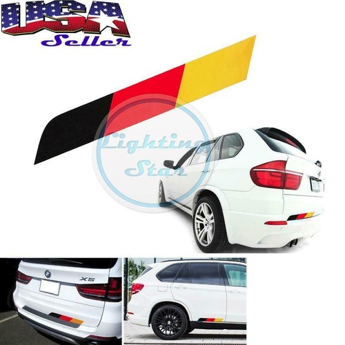 7" Euro Germany Flag Stripe Sticker Decal Car Decor for BMW Porsche ...
