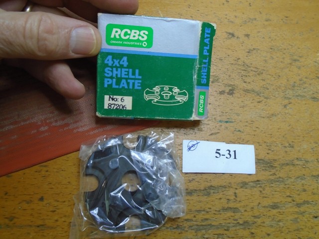 RCBS 4 Station Shell Plate #6 87206 4x4 NOS for sale online | eBay