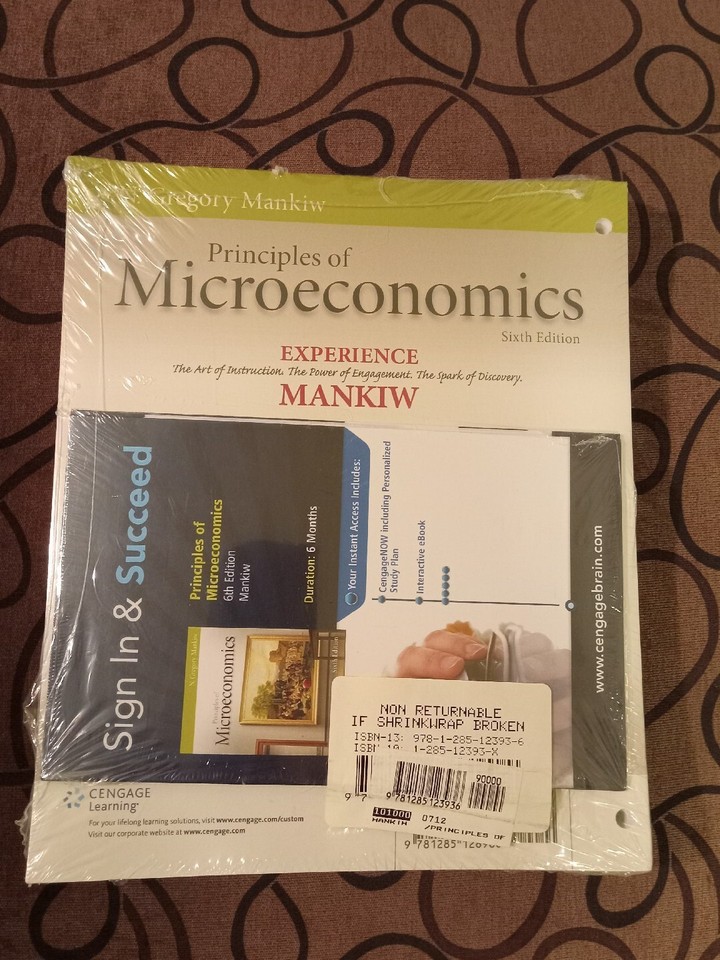 Principles of Microeconomics New Loose Leaf Sixth Edition Textbook ...