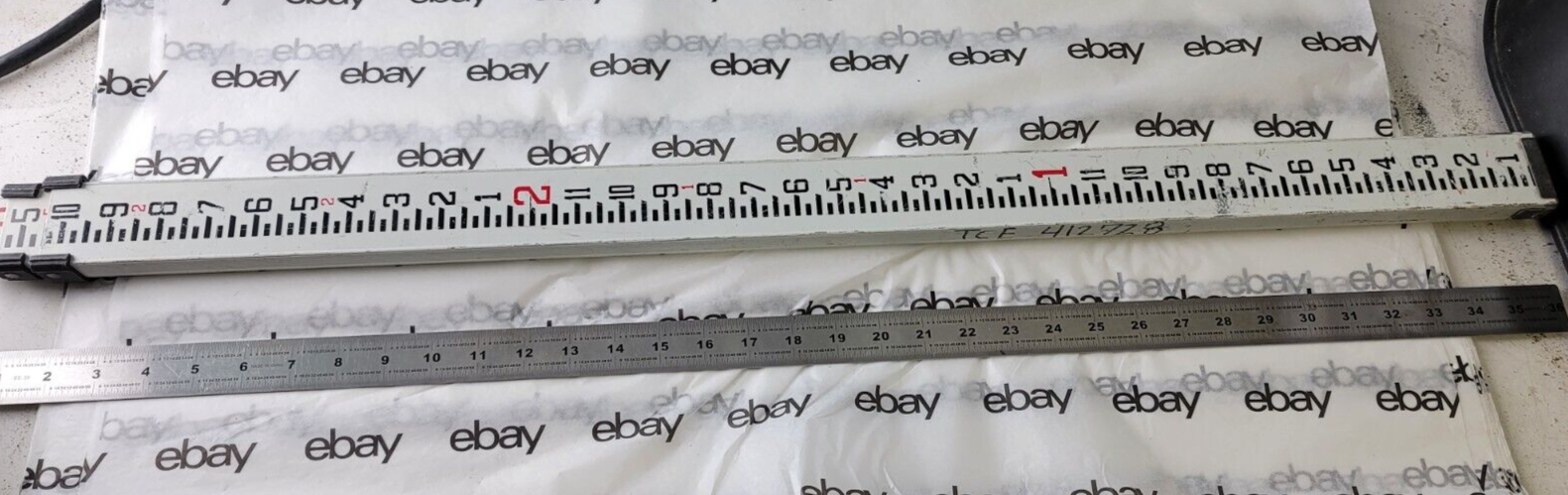 CST Berger 06-808C 8' Telescopic Aluminum Surveying Grade Rod Feet ...