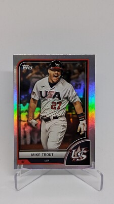 Mike Trout 2023 Topps World Baseball Classic WBC Image Variation #1 | eBay