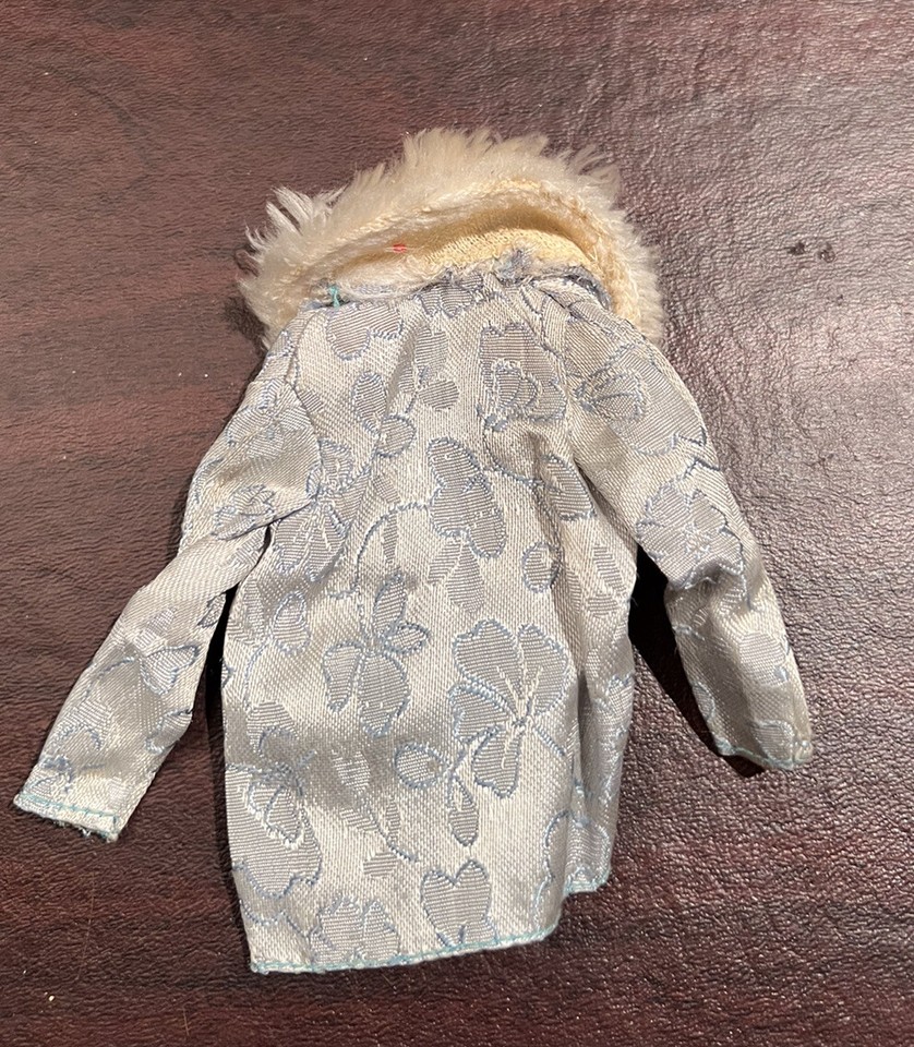 Vintage BARBIE Get Ups And Go #7840 Jacket Only 1974 Blue Brocade With ...