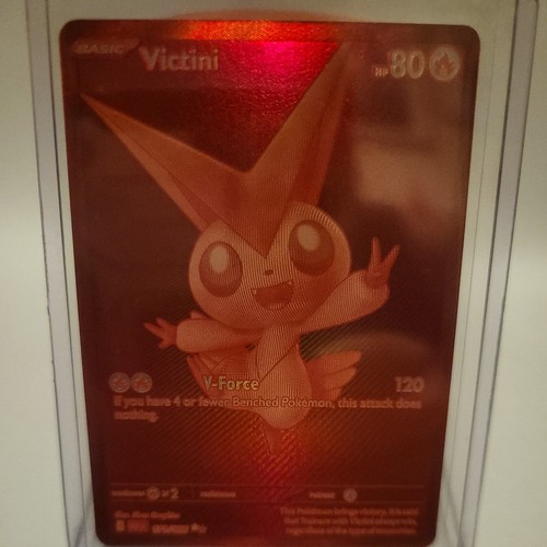 Pokémon TCG Monochrome Red Victini Card BLK 171/086 Black Bolt NM | eBay