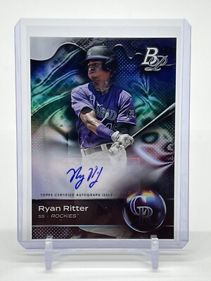2023 Bowman Platinum Baseball Ryan Ritter Prospect Auto Cal League MVP ...