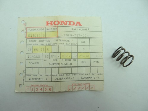 28404-937-004 NOS Honda Friction Spring ATC70 ATC70A ATC70B ATC70C E F ...