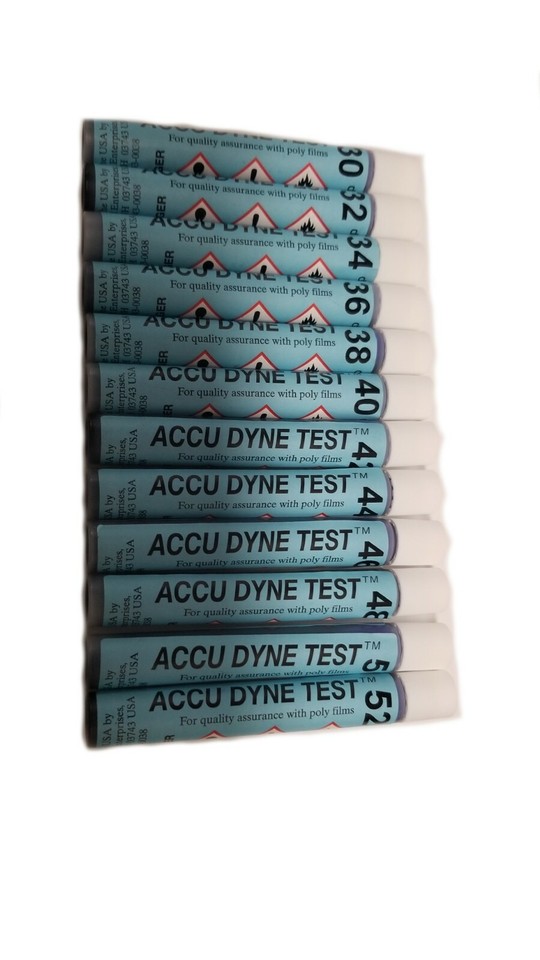 Accu Dyne Test Market Pens kit for Plastic Films Sold by 30-52 (12 ...