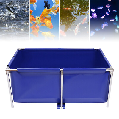 120*80*50cm Cuboid Koi Pond Canvas Fish Pond Above Ground Fish Tank ...