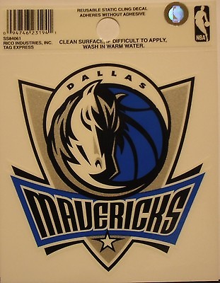 Dallas Mavericks Logo Static Cling Sticker NEW!! Window or Car! NBA | eBay