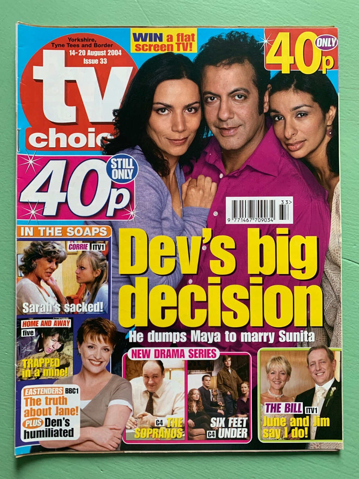 TV CHOICE mag 14-August-2004 CORONATION STREET Trudie Goodwin Lorraine ...