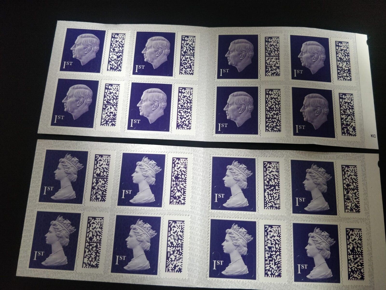 1st Class Postage Stamps 100% Genuine Royal Mail Barcode Letter New ...