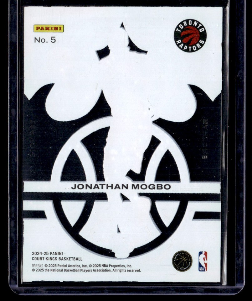 JONATHAN MOGBO 2024-25 PANINI COURT KINGS ROOKIE ACETATE RC TORONTO ...