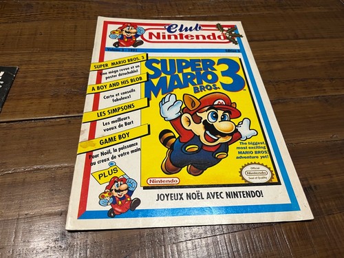 Magazine Club Nintendo SUPER MARIO III console Rare Vintage Collector ...