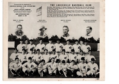 ORIGINAL 1943 LOUISVILLE COLONELS 8X10 TEAM PHOTO BASEBALL KENTUCKY | eBay
