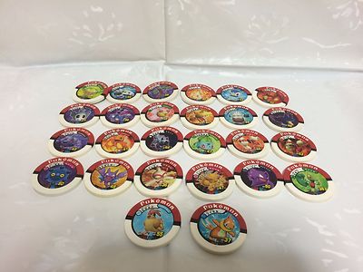 JAPAN POKEMON CHIPS COINS RED/WHITE RANDOM LOT 26 CHIPS | eBay