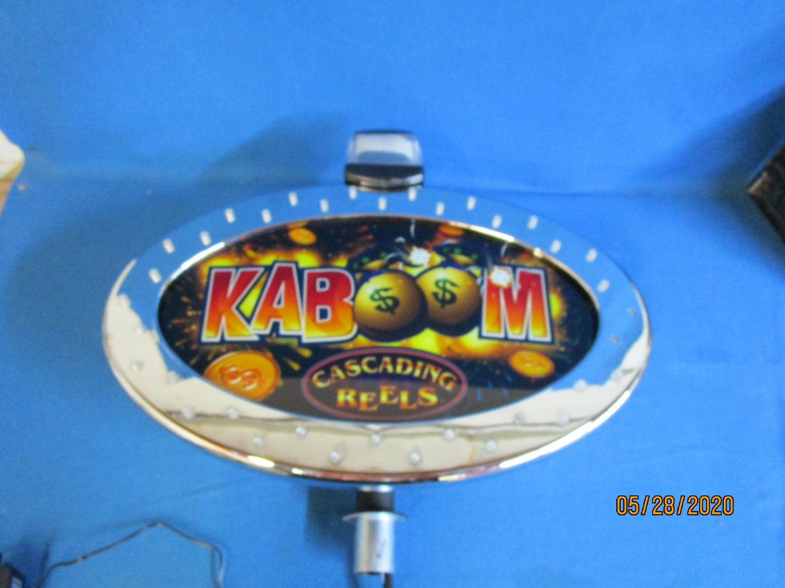 KaBoom Cascading Reels Slot Machine Game MARQUEE Top Sign Slot Machine ...