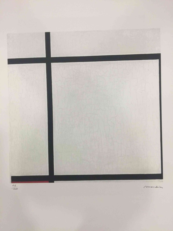 Pieter Cornelis Mondriaan Offset Lithograph 50X65 Cm Signed On Plate ...