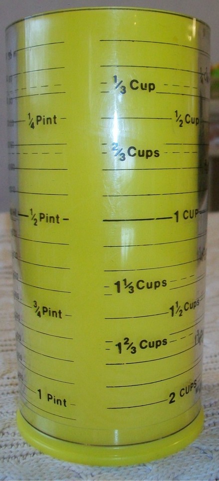 Metric Wonder Cup Measuring Tbsp. tsp. ml, liter, Pint, Cups, OZ ...