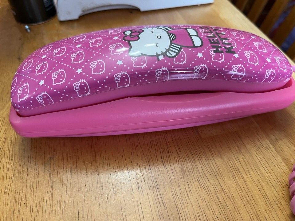 Beautiful Rare 2009 Sanrio Hello Kitty Slim Landline Phone Pink ...