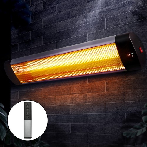 Devanti Electric Strip Heater Radiant Heaters Indoor Outdoor Remote ...