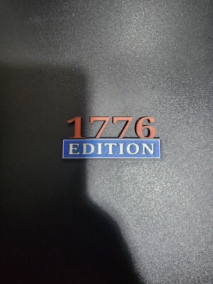 Patriotic 1776 Edition Car Emblems 3D Printed | Pack of 2 | Adhesive Strip