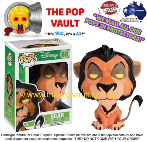 FUNKO POP VINYL DISNEY PIXAR THE LION KING #89 SCAR BNIB VAULTED RARE ...