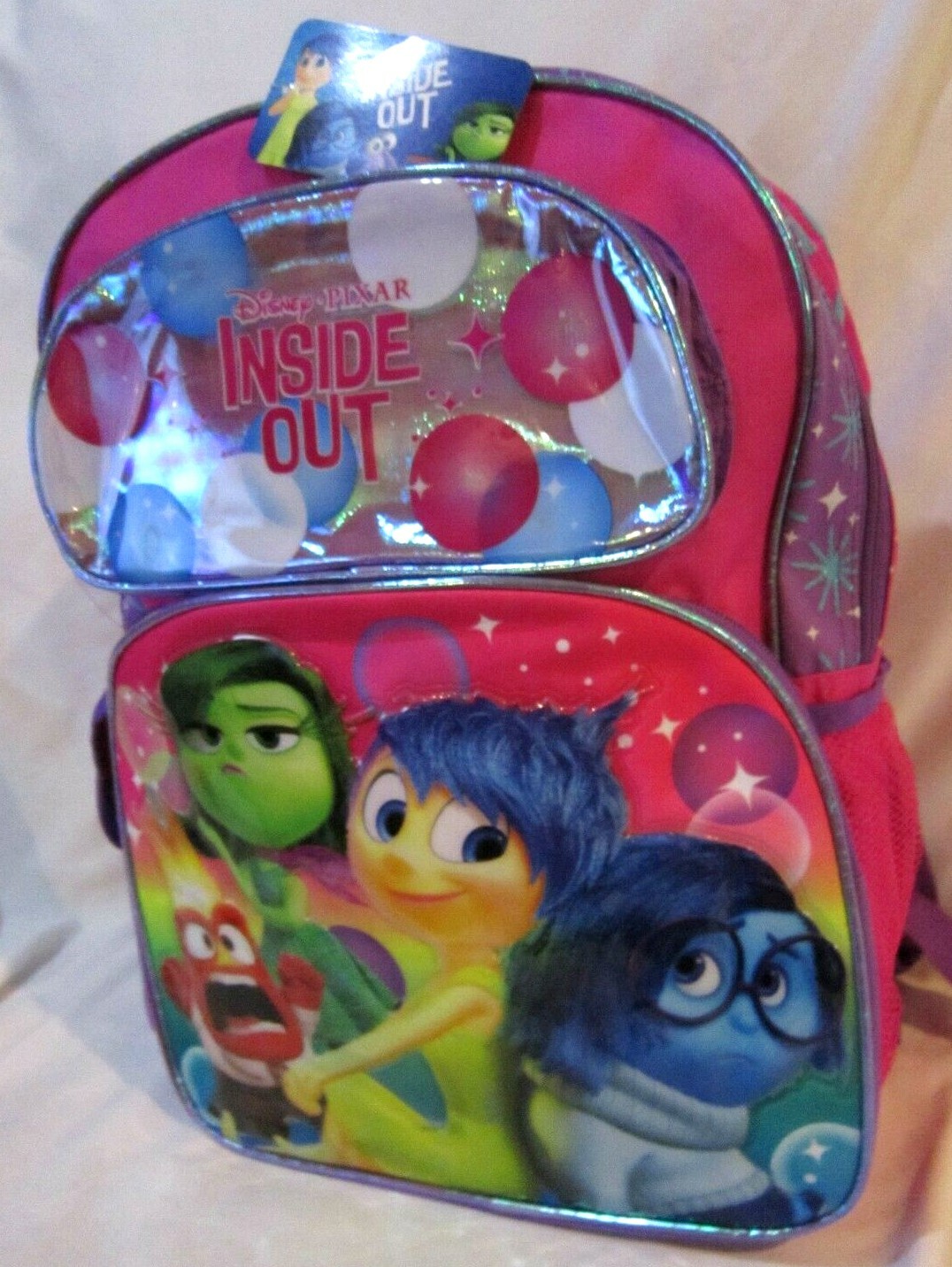 DISNEY INSIDE OUT 4 CHARACTERS 16" BACKPACK&INSULATED LUNCHBOX LUNCH ...