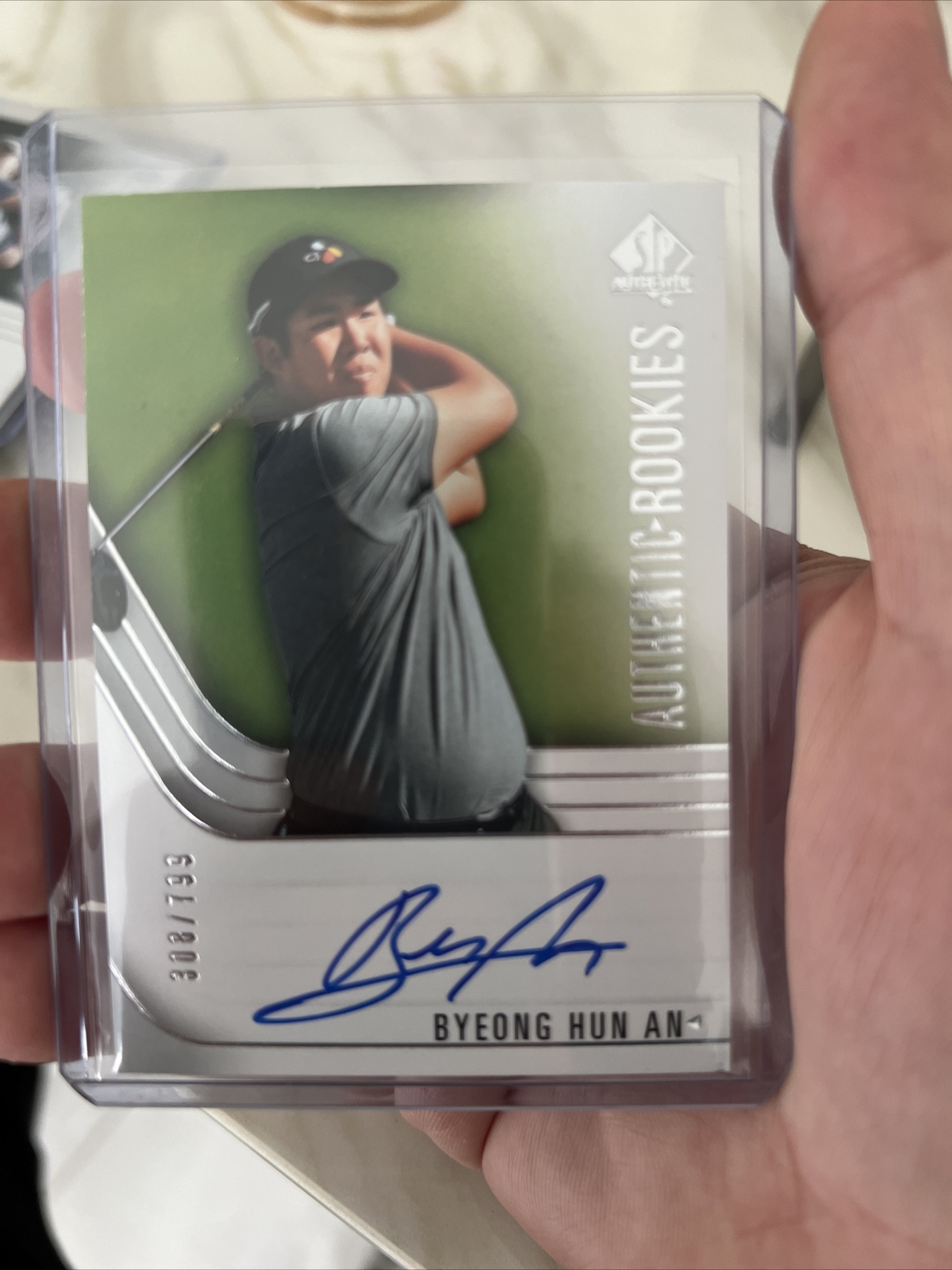 2021 SP Authentic Signatures Tier 1 /799 Byeong Hun An #79 Rookie Auto ...