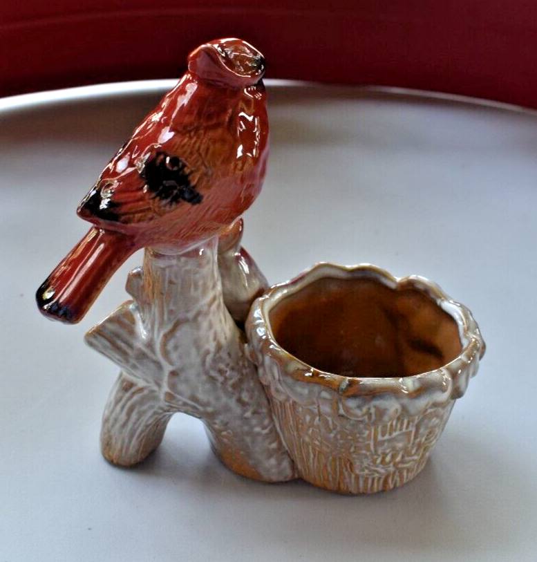 CARDINAL 3D Votive Candle Holder Christmas Ceramic Holiday Decor ...
