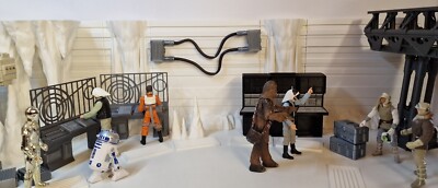 scene setting Star wars hoth echo base walls cave back ground "laser ...