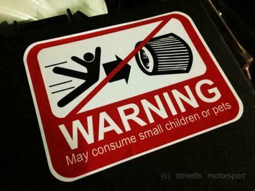 WARNING POD FILTER: May Consume small children Sticker Decal Funny for ...