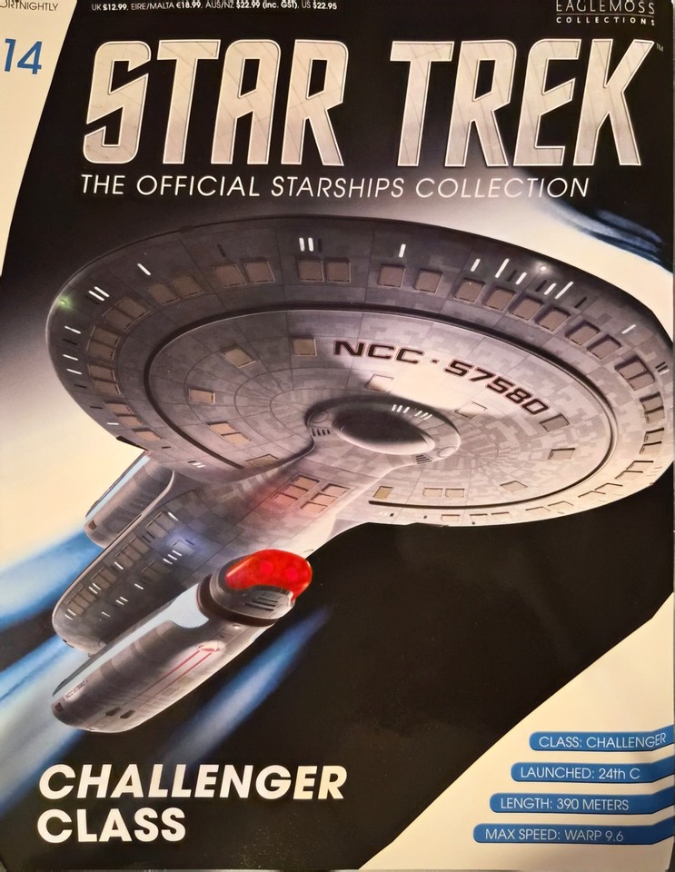 Eaglemoss Star Trek Starships Issue #114 – Challenger Class (USS Buran ...