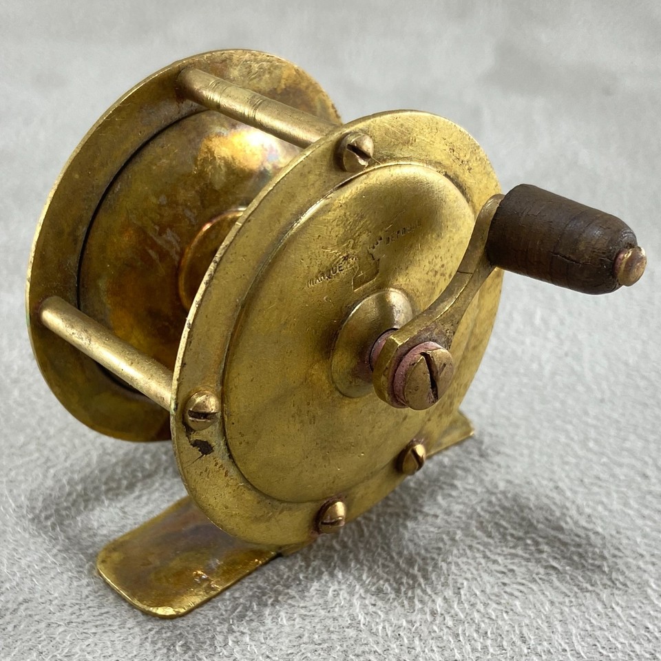 ANTIQUE BRASS "MARQUE DÉPOSÉE" FISHING REEL | BIRMINGHAM STYLE | CIRCA ...