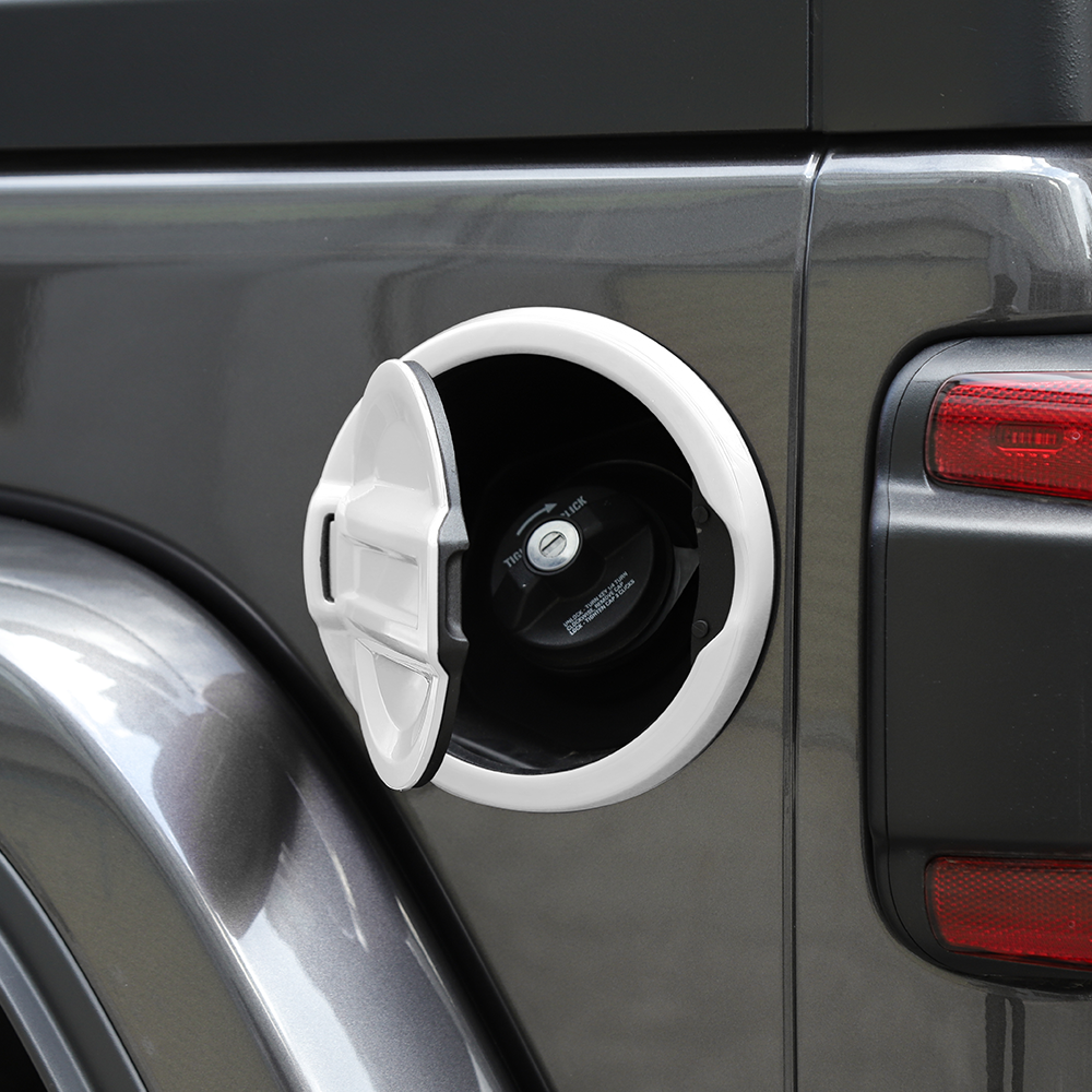Door Fuel Filler Gas Cap Tank Cover Trim for 2018+ Jeep Wrangler JL JLU ...