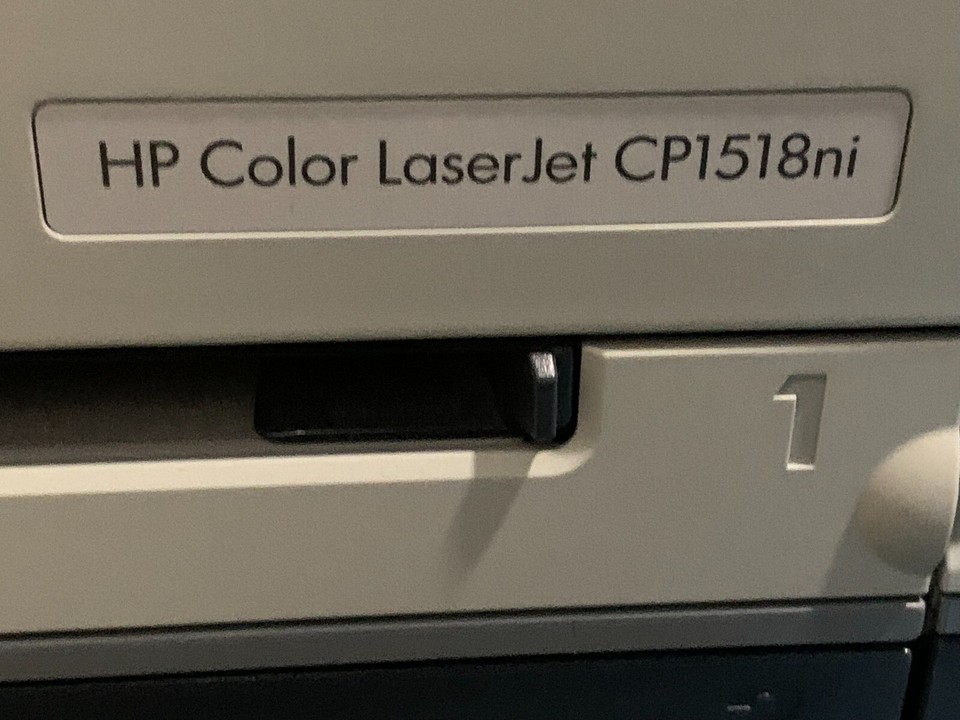 HP Color Laser Jet CP1518NI Workgroup Laser Printer W/TONER TESTED ...