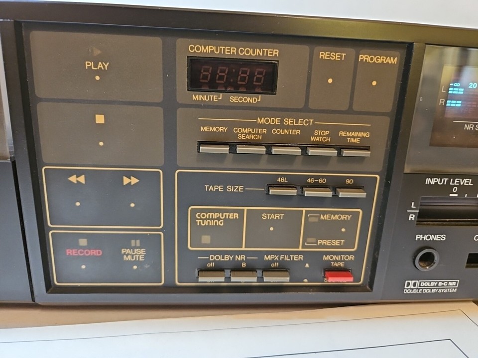 Denon Cassette Tape Player DR-M4 drm4 Deck 3C20