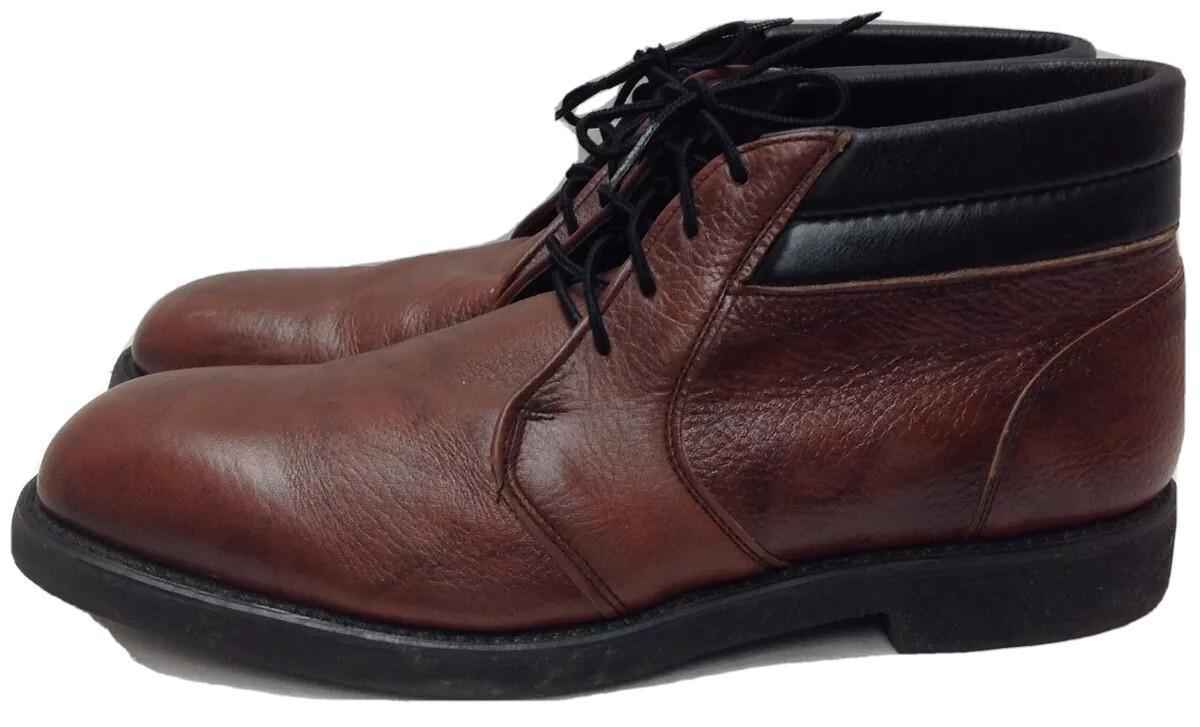 Men's Brown Ankle Boots Leather by MASON SHOE, size 10.5 | eBay