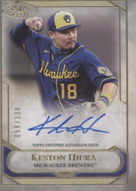 2021 Topps Tier One - Tier One Talent Autographs Keston Hiura #T1TA-KH ...