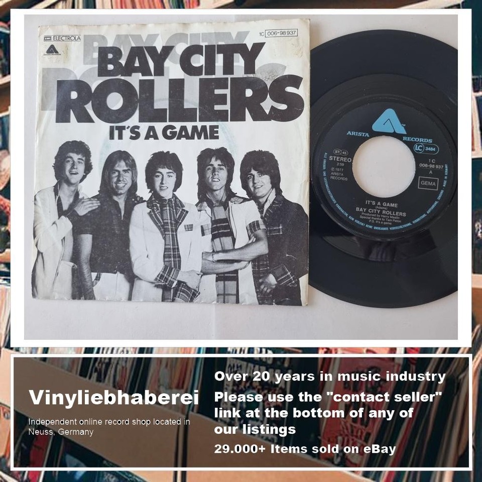 Bay City Rollers - It's a game 7'' Vinyl Germany | eBay