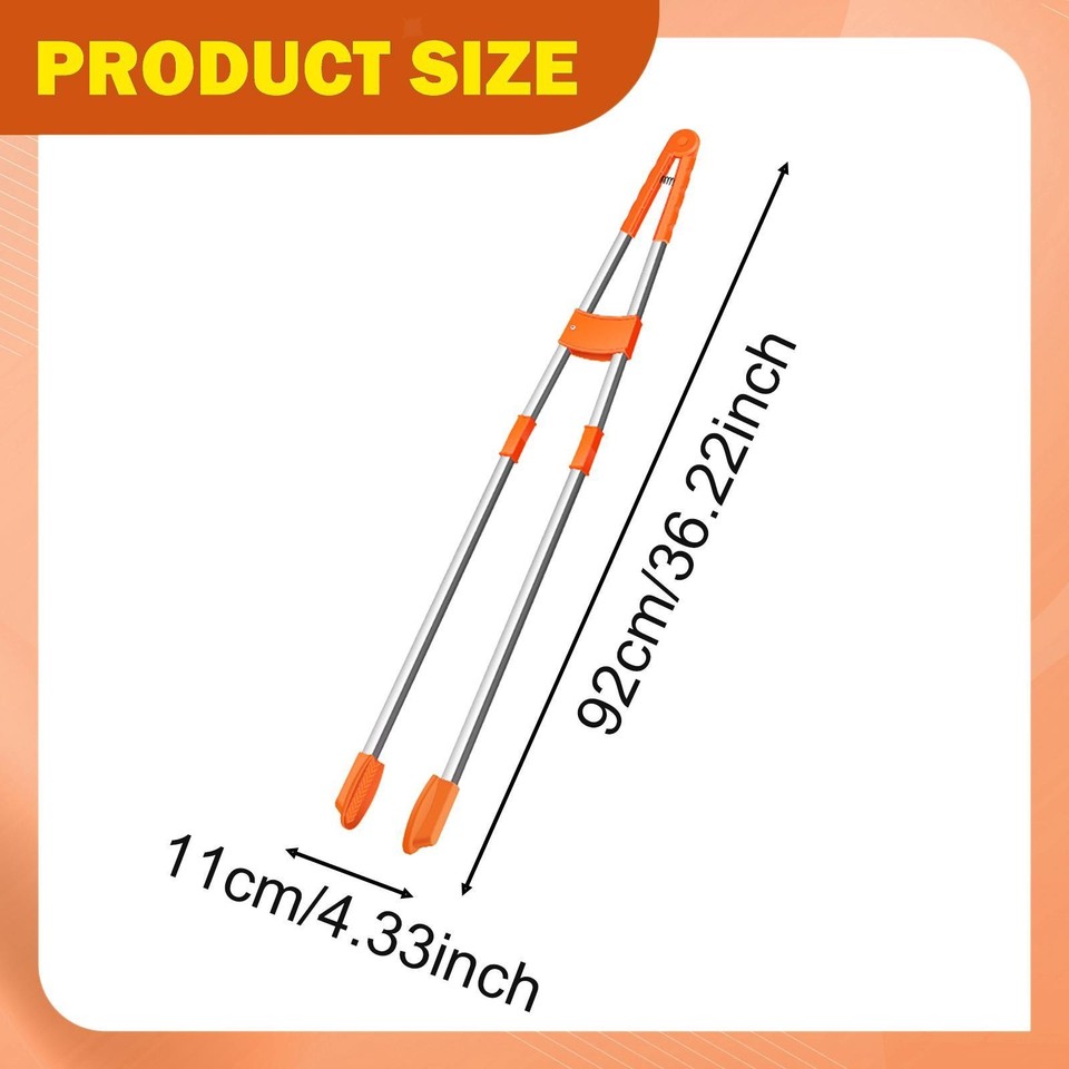 Trash Picker Upper Rustproof Tongs for Picking up Trash Litter Pick up ...