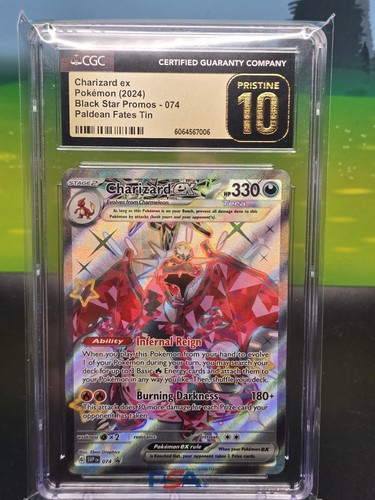 Charizard ex Black Star Promo 074 Paldean Fates Pokemon CGC Pristine 10 ...