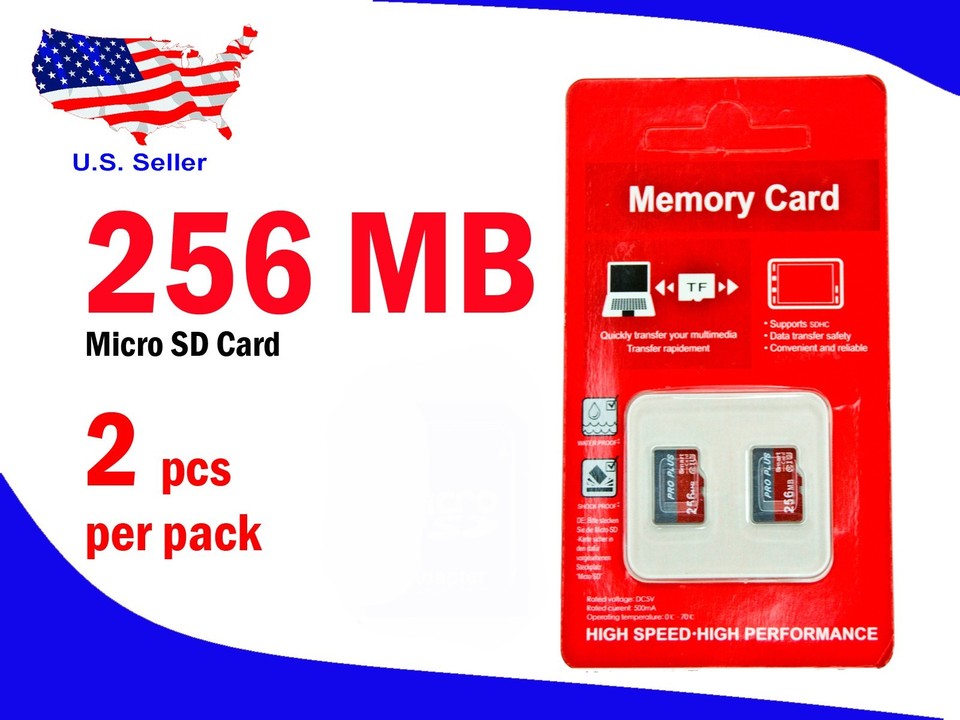 128MB 256MB 512MB Micro SD TF Memory Card ( 2 pcs per pack) | eBay